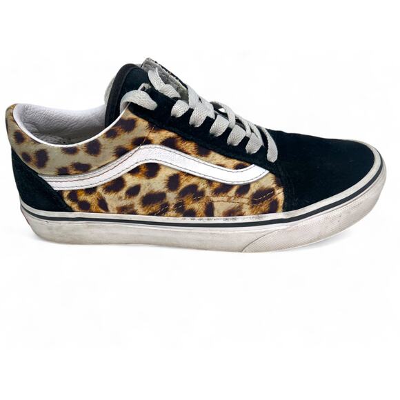 Vans | Shoes | Vans 6 Old Skool Leopard Print Sneaker Tennis Shoe ...